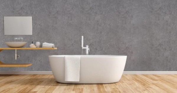 uPVC Bathroom Cladding Wall Panels - 2.4m x 600mm, Easy-Fit Double Pack