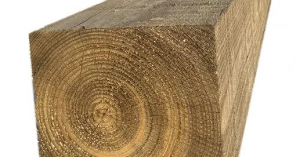 Treated Fence Post 150mm x 150mm (6" x 6") – 2.4m Green Tanalised ...