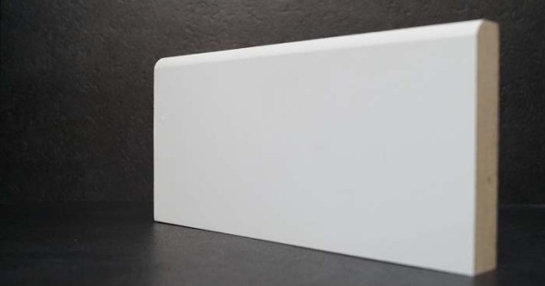 Pencil Round MDF Skirting 100mm (White Primed)