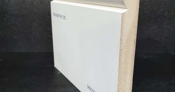 White Primed Skirting Board (Torus pattern)