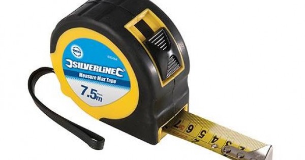 Silverline Max Tape Measure (7.5m)