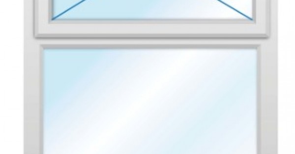 Euramax uPVC White Top Hung Window - 905 x 1160mm
